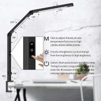China Clamp Desk Lamp Dual Light Swing Arm Adjustable Heat Lamp For Home for sale