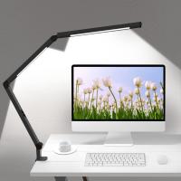 China Clamp Desk Lamp Dual Light Swing Arm Adjustable Heat Lamp For Home for sale