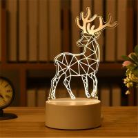 China Dekorasi  Hadiah 3d Night Lamp 18cm Pernikahan 3D Lamp Illusion for sale