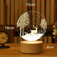 China Dekorasi  Hadiah 3d Night Lamp 18cm Pernikahan 3D Lamp Illusion for sale