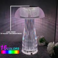 China LED Mushroom Night Lights 16 Color 1200mAh Jellyfish Night Light for sale