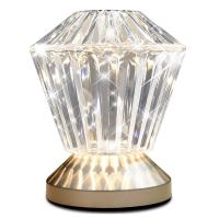 China 5V 2A Crystal Table Lamp 4 Hours Led Warm Light For Bedroom Decoration for sale