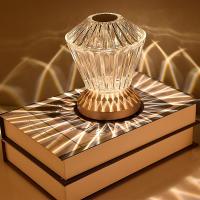 China 5V 2A Crystal Table Lamp 4 Hours Led Warm Light For Bedroom Decoration for sale