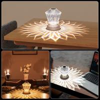 China 5V 2A Crystal Table Lamp 4 Hours Led Warm Light For Bedroom Decoration for sale
