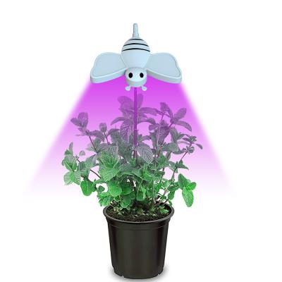 China Bee Maple Leaf LED Growth Lamp 12H IRON Red Blue Light Plant for sale