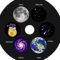 China 2W 75mm 900mAh Galaxy Projector Night Light For Room Decor for sale