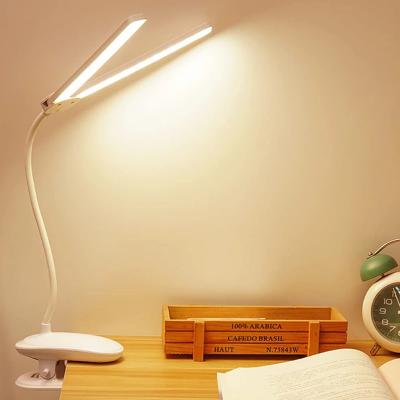 China Clip 4000mAH Clamp LED Desk Lamp DC5V Led Eye Protection Table Lamp for sale