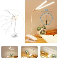 China Clip 4000mAH Clamp LED Desk Lamp DC5V Led Eye Protection Table Lamp for sale