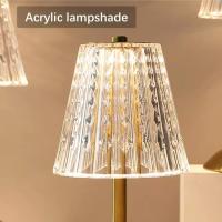 China CE Bedside Night Light 3 Color Metal Crystal Bedside Lamps For Bedroom for sale
