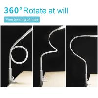 China PS 64cm Flexible Gooseneck Long Arm Table Lamp Large Dimmable Clip On Lamp for sale