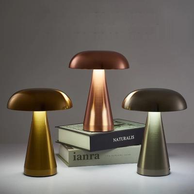 China Contemporary Luxury USB Cafe Mushroom Table Lamp For Bedroom for sale
