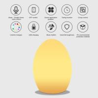 China LLDPE Ambient Night Light Colorful RGBW Wifi Bedside Lamp For Kids Gifts for sale