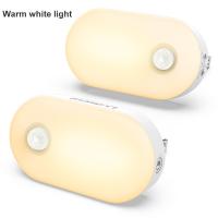 China 0.3W 500mAh Amber Plug In Smart Motion Sensor Night Light With Adjustable Brightness for sale