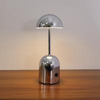 China CE Rechargeable LED Desk Lamp 3 Colors Cordless Mushroom Table Light for sale