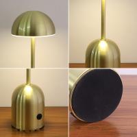 China CE Rechargeable LED Desk Lamp 3 Colors Cordless Mushroom Table Light for sale