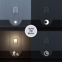 China 2 Pack DC6V PIR Adjustable Smart Sensor Night Light For Garage Utility Room for sale
