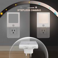 China 2 Pack DC6V PIR Adjustable Smart Sensor Night Light For Garage Utility Room for sale