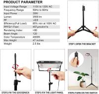 China 30V Indoor Full Spectrum LED Plant Lamp 15mm Plant Tripod Stand Light for sale
