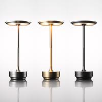 China Home Decor USB Rechargeable Dimmer Touch Aluminum LED Table lamp For Restaurant for sale