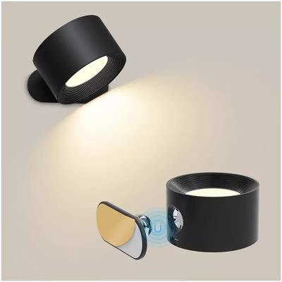China 360 Degree Rotate Magnetic Touch Control LED Wall Mounted Reading Light For Bedroom for sale
