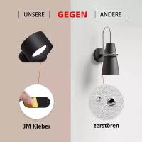 China 360 Degree Rotate Magnetic Touch Control LED Wall Mounted Reading Light For Bedroom for sale