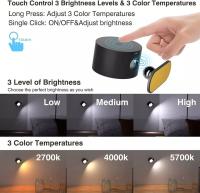 China 360 Degree Rotate Magnetic Touch Control LED Wall Mounted Reading Light For Bedroom for sale