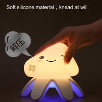 China Silicone Jellyfish Color Changing Timer Music Mood Night Light Gift For Kids for sale