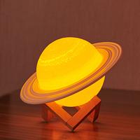 China 16 Colors LED Moon Lamp Lighting , 3D Printing USB Rechargeable Night Light for sale