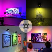 China RGB Reading Rechargeable Bedside Lamp , Wireless Magnetic Wall Light With Remote for sale