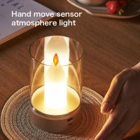China Hand Induction Sensor LED Candle Night Light , Smart Home Lights For Restaurant for sale