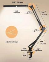 China Metal Office Desk Lamps Computer Desk Lighting Led Flexible Reading Lamp For Study for sale