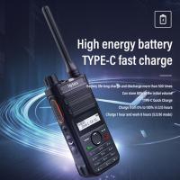 China AP580 Digital Two-Way Radio 4W Output 5KM Range 128 Channels VHF/UHF 400-470MHz IPX5 Water Resistant for sale
