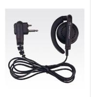 China BDN6720 Flexible Over-Ear Receiver Headphones with Microphone - Black Wired Communication Device for Professional Use for sale