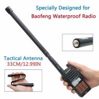 China SMA-Female Foldable Antenna 3dBi Gain for VHF/UHF 144/430MHz Baofeng Walkie Talkies - 33cm to 124cm Length Options for sale