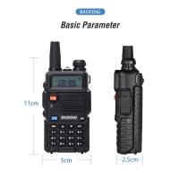 China Baofeng UV-5RX Tri-band 5W Handheld Ham Radio 128 Channel Long Range Walkie Talkie Black for sale