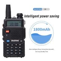 China Baofeng UV-5RX Tri-band 5W Handheld Ham Radio 128 Channel Long Range Walkie Talkie Black for sale