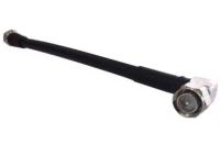 China RF 1/2 Feeder Cable 4.3-10 Male to Male Right Angle to Straight 50 Ohm DC-3GHz for sale