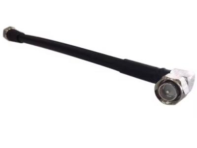 China RF 1/2 Feeder Cable 4.3-10 Male to Male Right Angle to Straight 50 Ohm DC-3GHz for sale