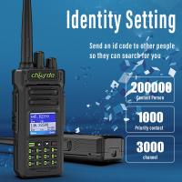 China Chierda D7 IP67 Waterproof GPS Walkie Talkie 10W 2900mAh Digital Two-Way Radio for sale