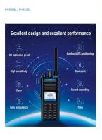 China Caltta PH990EX IIC Explosion Proof Walkie Talkie 10W IP68 Bluetooth Beidou GPS Digital Radio 400-470MHz for sale