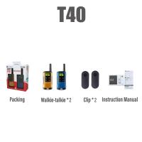 China T40 Handheld Unlicensed Public Intercom Outdoor Secure Mini Walkie Talkie for sale