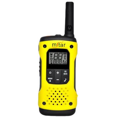China Motorola T92 Two Way Radio 409MHz Handheld Walkie Talkie Yellow Waterproof VOX for sale