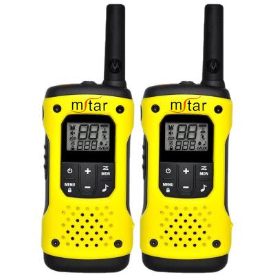 China Motorola T92 0.5W 20-Channel Two Way Radio Handheld Walkie Talkie Yellow for sale