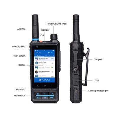 China Inrico S200 4G LTE PoC Radio 2MP Front Camera GPS WiFi One-Click SOS 320x240 Display for sale