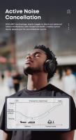 China Langsdom HBN09 ANC Bluetooth Headphones 5.4 Over Ear Wireless Noise Cancelling 400mAh for sale