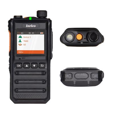 China Inrico T640 POC Long Distance Two Way Radio IP54 2MP Camera 4000mAh Battery 1.77 Inch Screen for sale