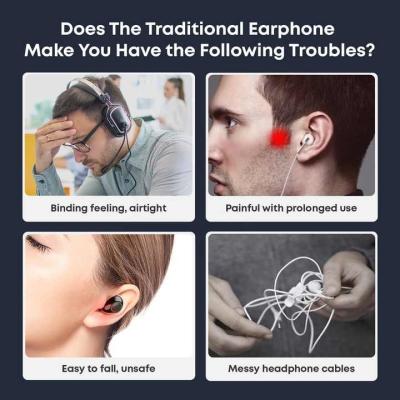 China Open Ear Bone Conduction Headset for Two Way Radio Bluetooth v5.2 180mAh Battery 10-15 Hours for sale