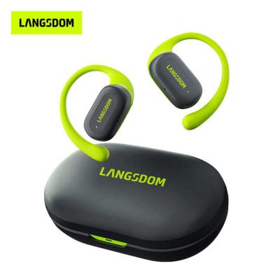 China Langsdom Open Ear Wireless Bone Conduction Headset 600mAh IPX5 for Two Way Radio for sale