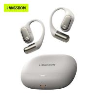 China Langsdom Open Ear Bone Conduction Headphones Bluetooth 5.4 500mAh IPX5 ENC Noise Cancelling for sale