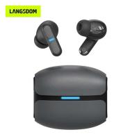 China Langsdom Bluetooth 5.3 Earbuds with ENC Noise Cancellation IPX5 Waterproof 400mAh Battery for sale